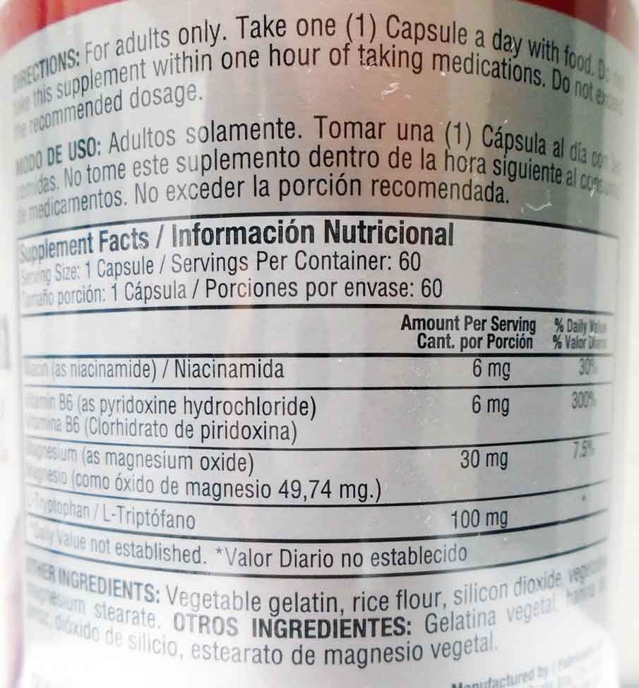L – Tryptophan Plus 60 Cápsulas Healthy America - Luna Nueva Tienda ...